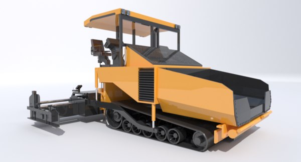 asphalt paver roads dxf