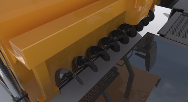 asphalt paver roads dxf