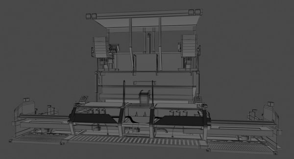 asphalt paver roads dxf