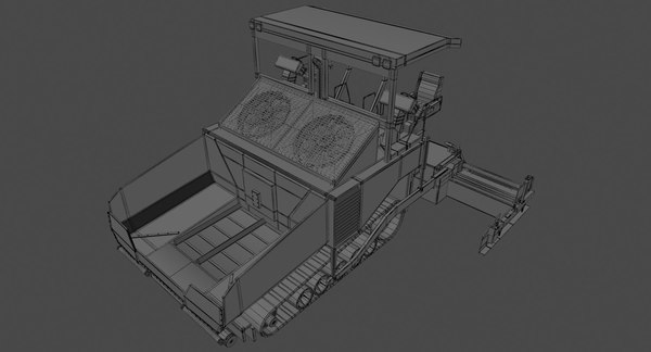 asphalt paver roads dxf