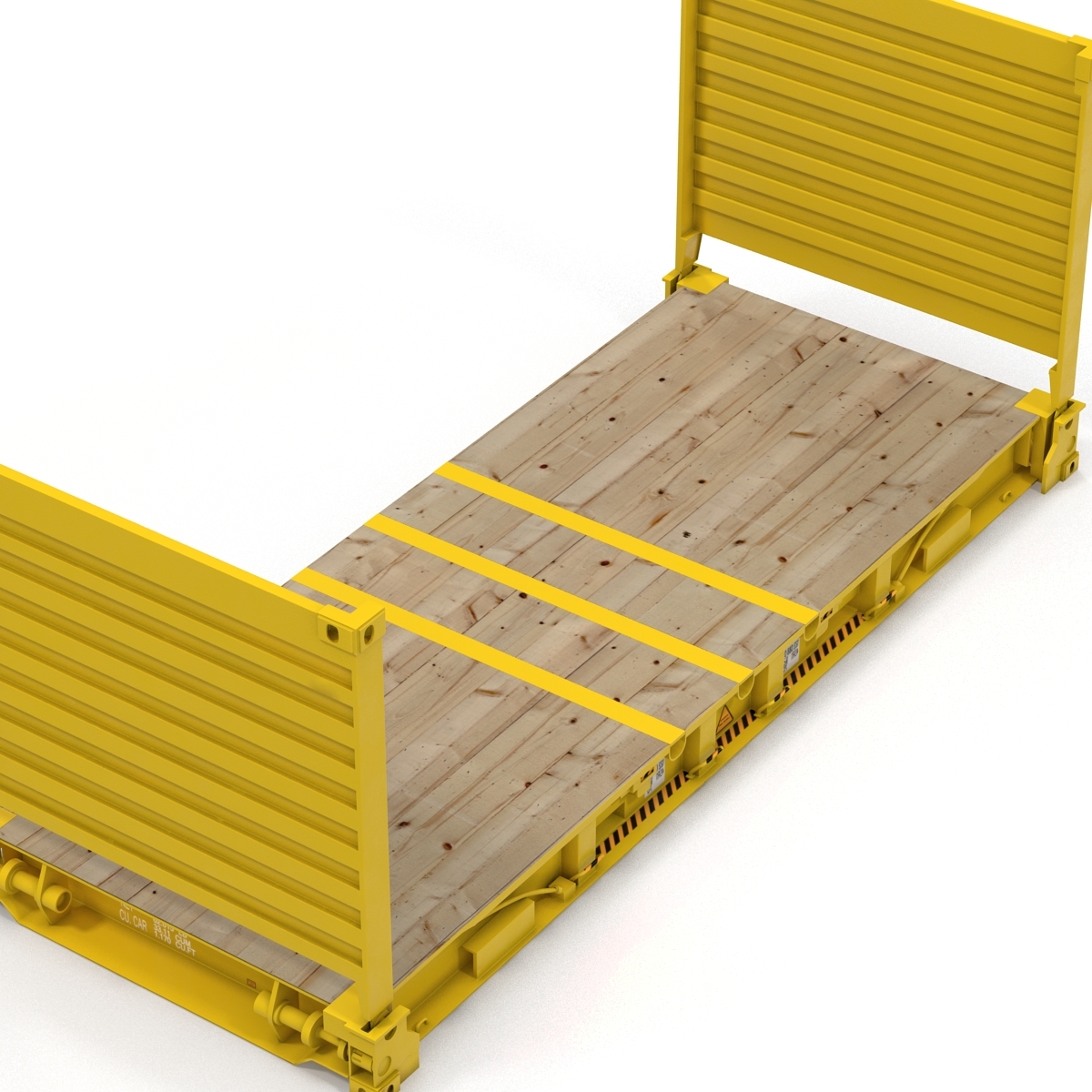 flat rack collapsible container 3d max