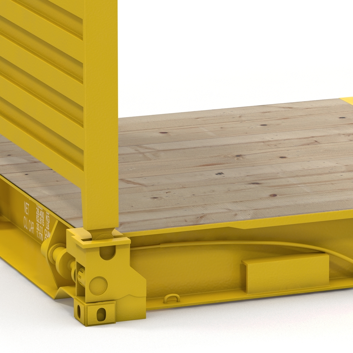 flat rack collapsible container 3d max