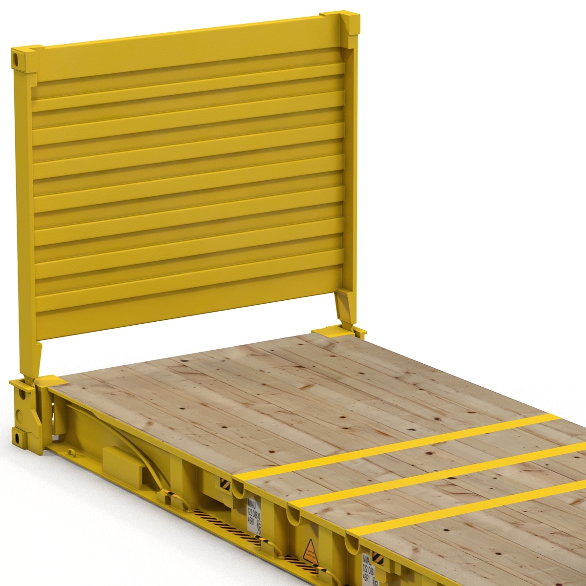 flat rack collapsible container 3d max