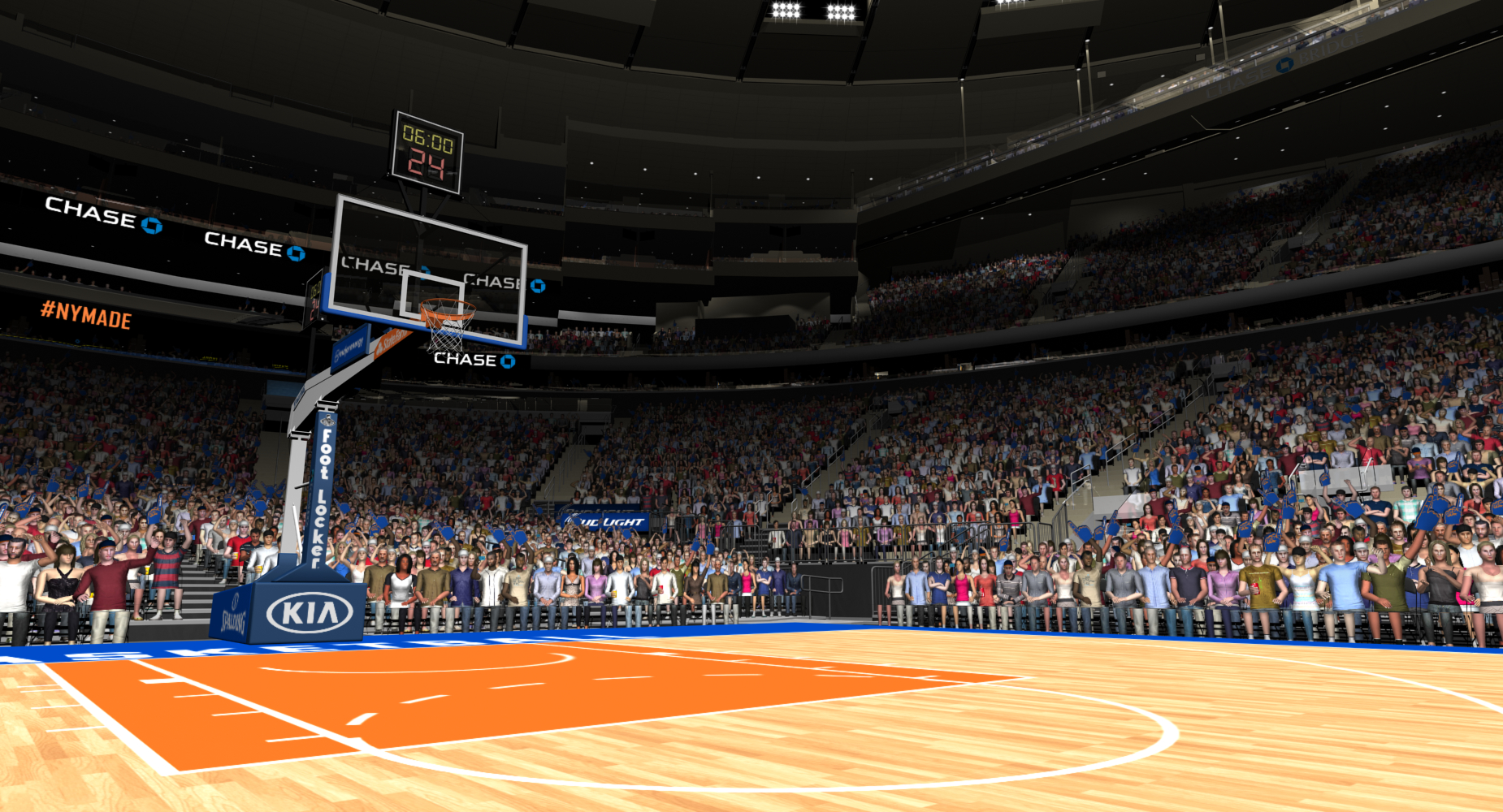 3d madison arena msg basketball model