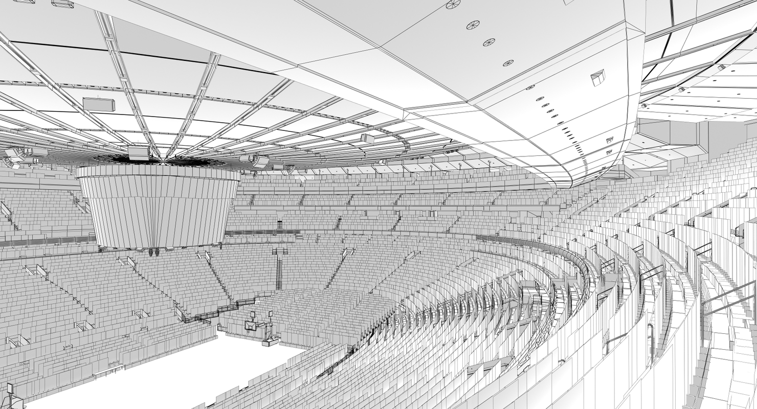 3d madison arena msg basketball model