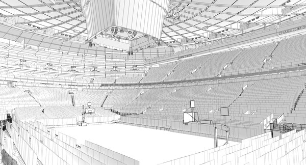 3d madison arena msg basketball model