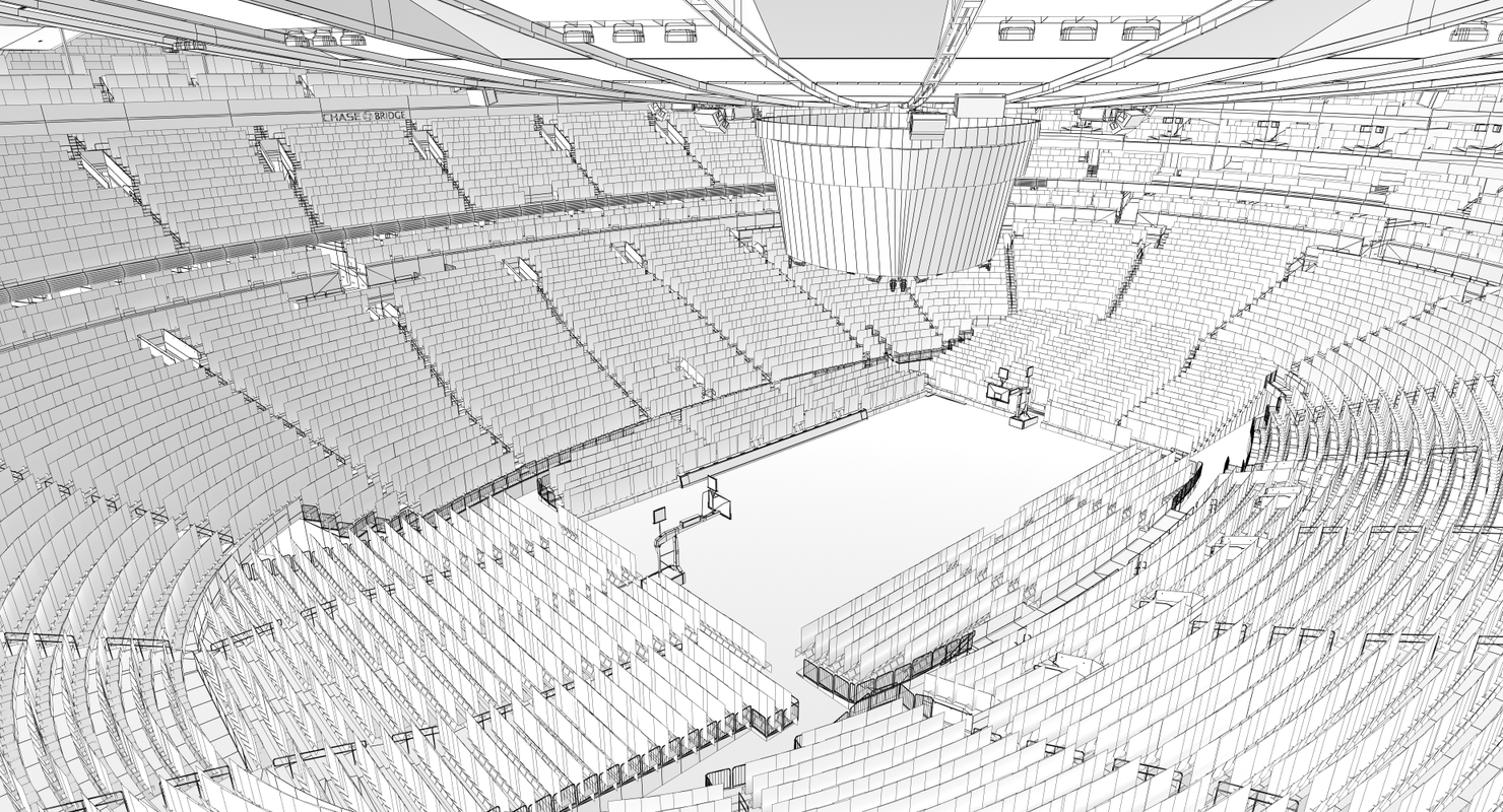 3d madison arena msg basketball model