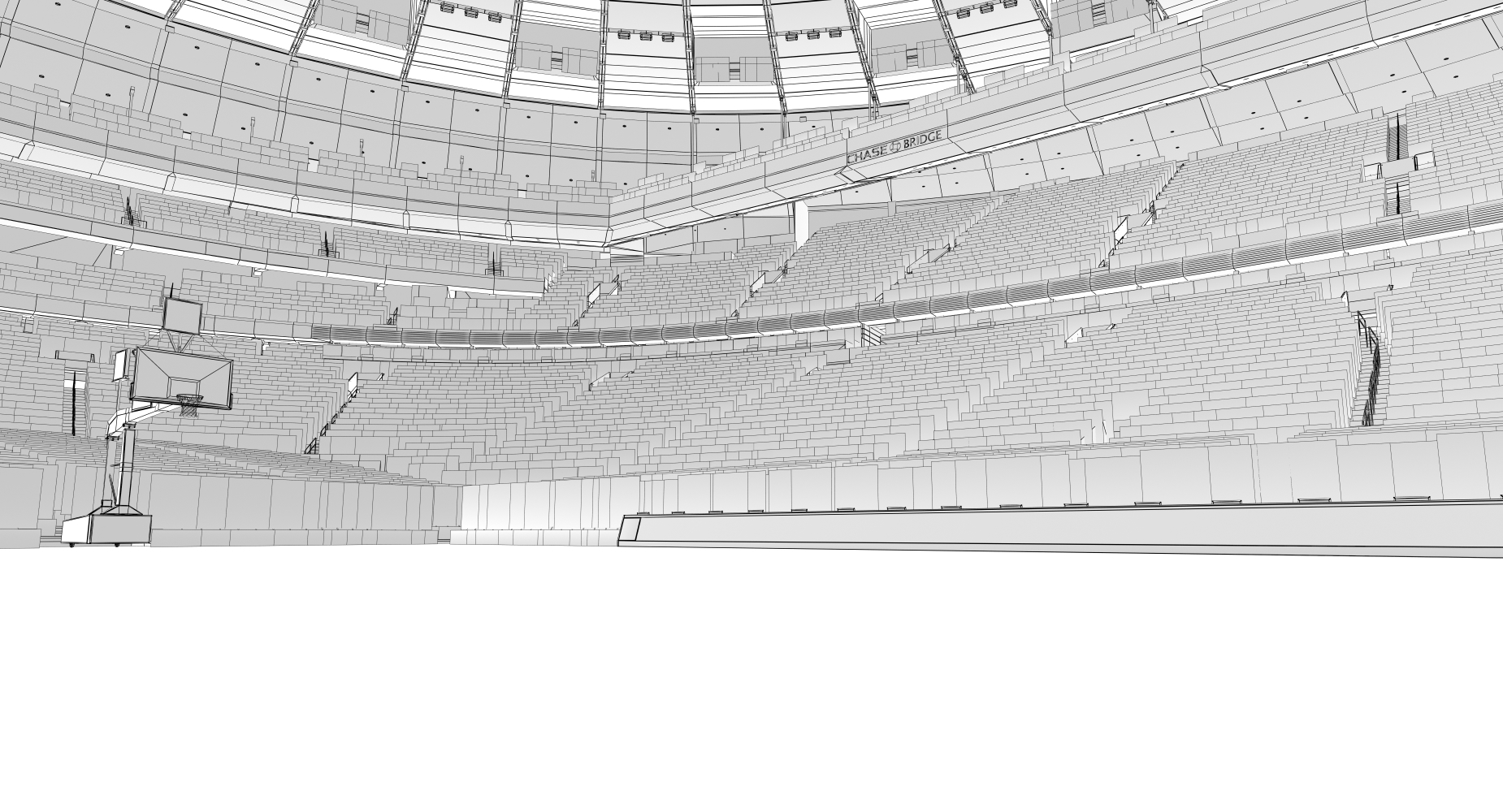 3d madison arena msg basketball model