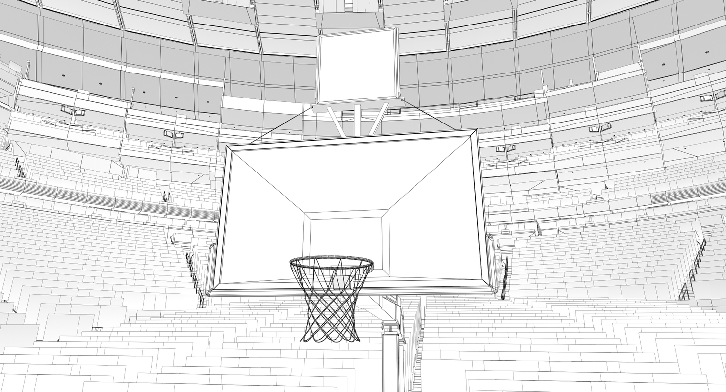 3d madison arena msg basketball model