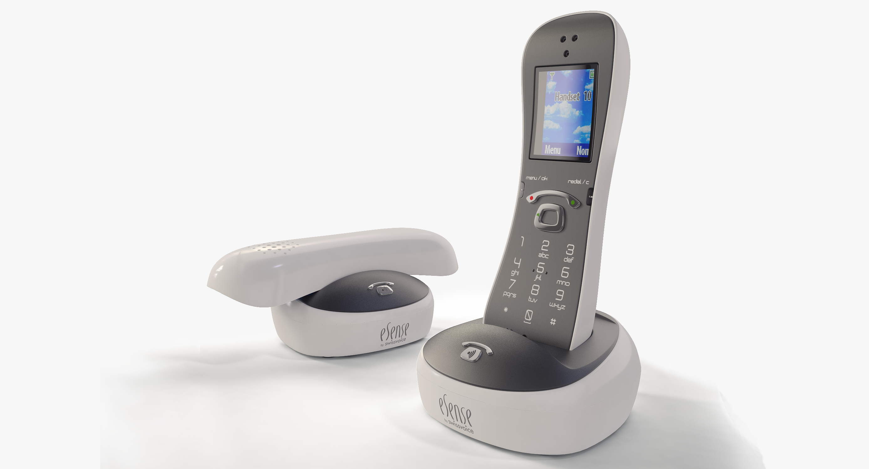 3d model swissvoice esense cordless phone