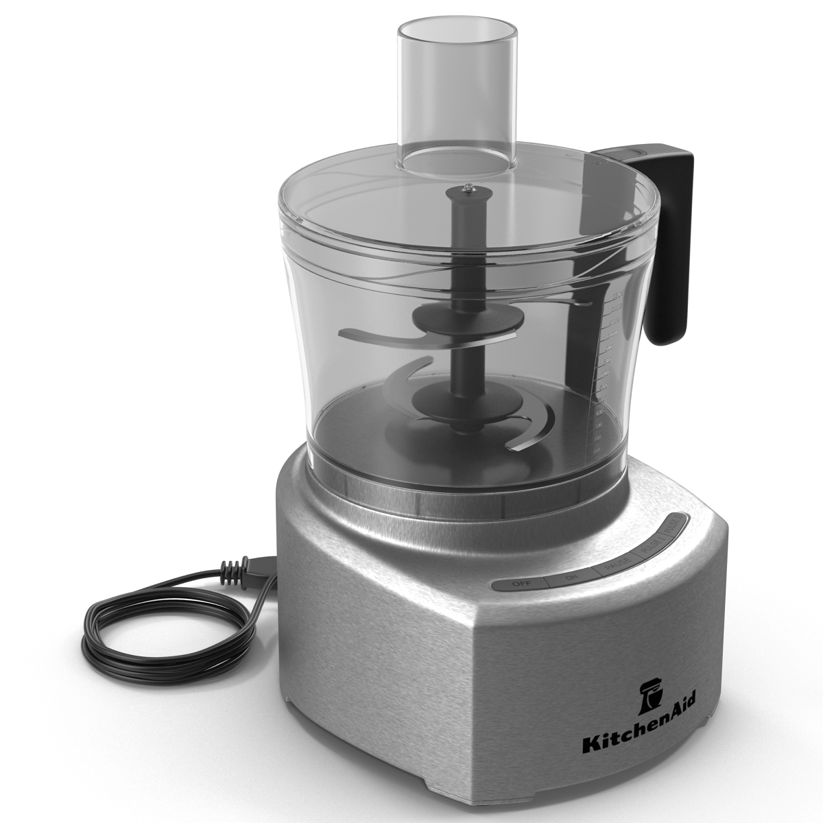 3d food processor modeled model