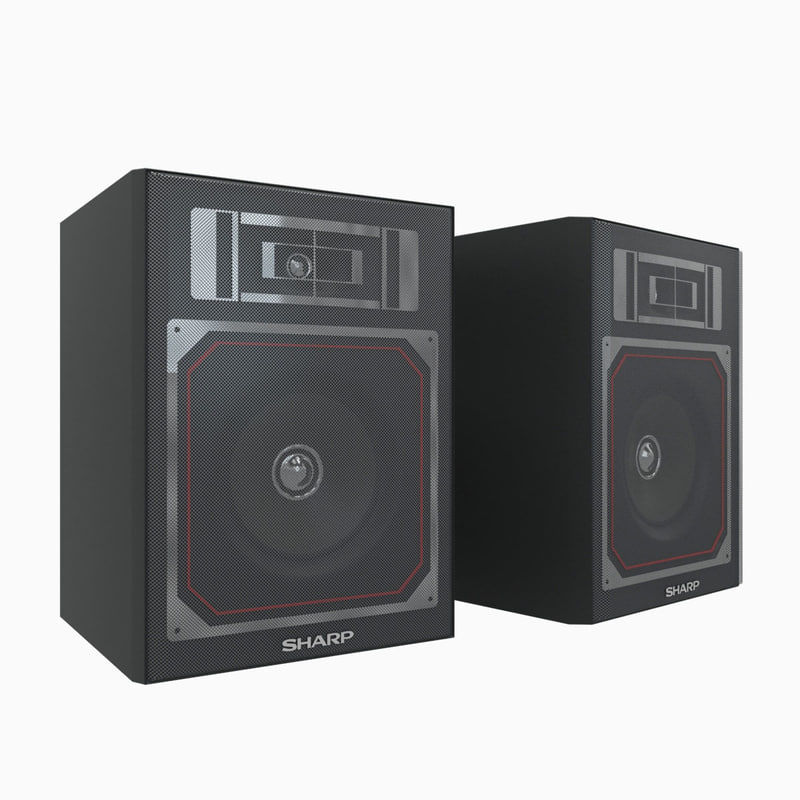 max sharp oldschool speakers