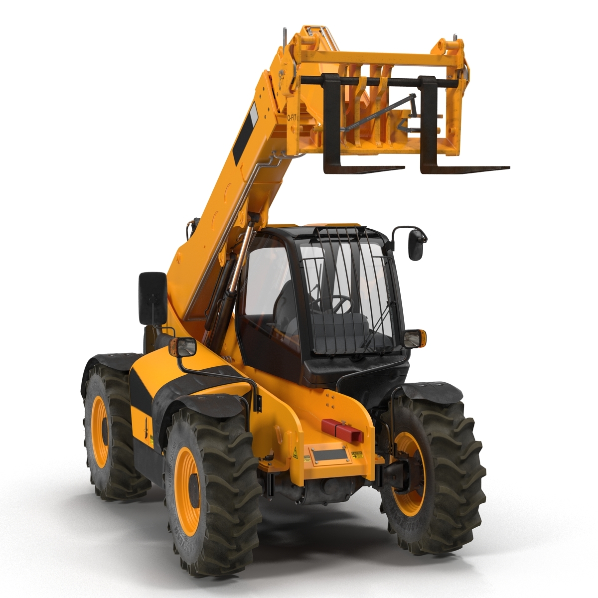3d model telescopic handler forklift generic