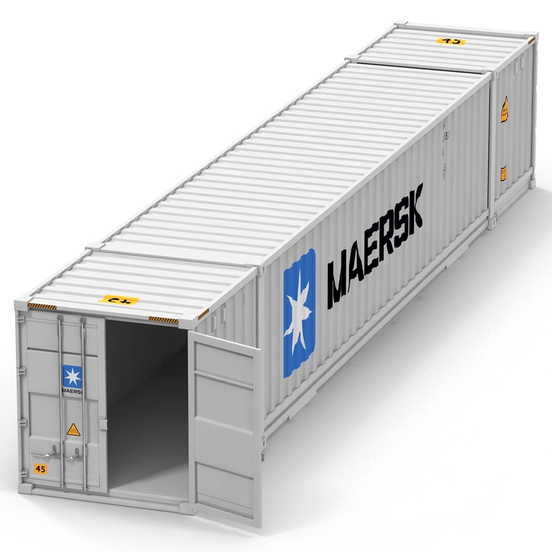 53 ft Versand ISO Container Weiß 3D-Modell 3D-Modell - TurboSquid 936807