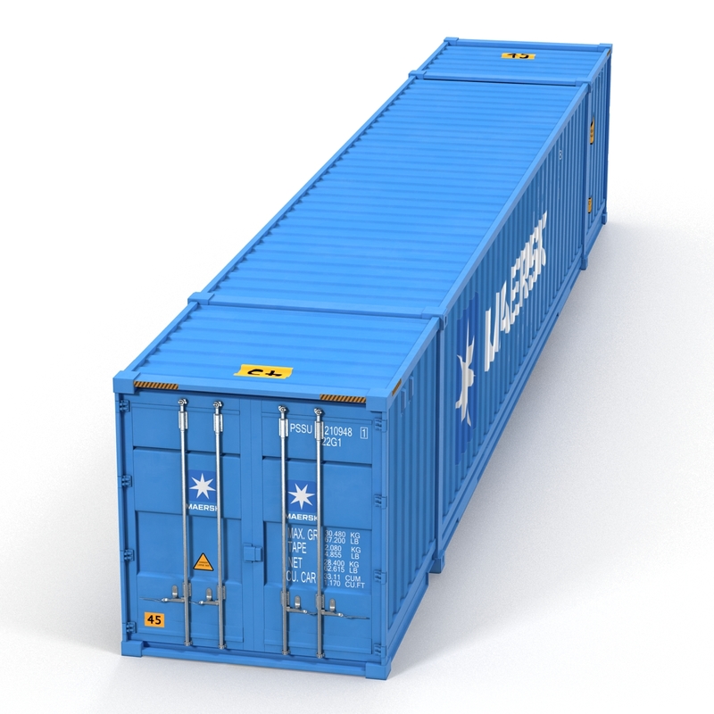 c4d 53 ft shipping iso container