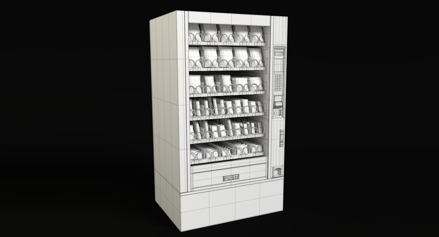 3d vending machine model