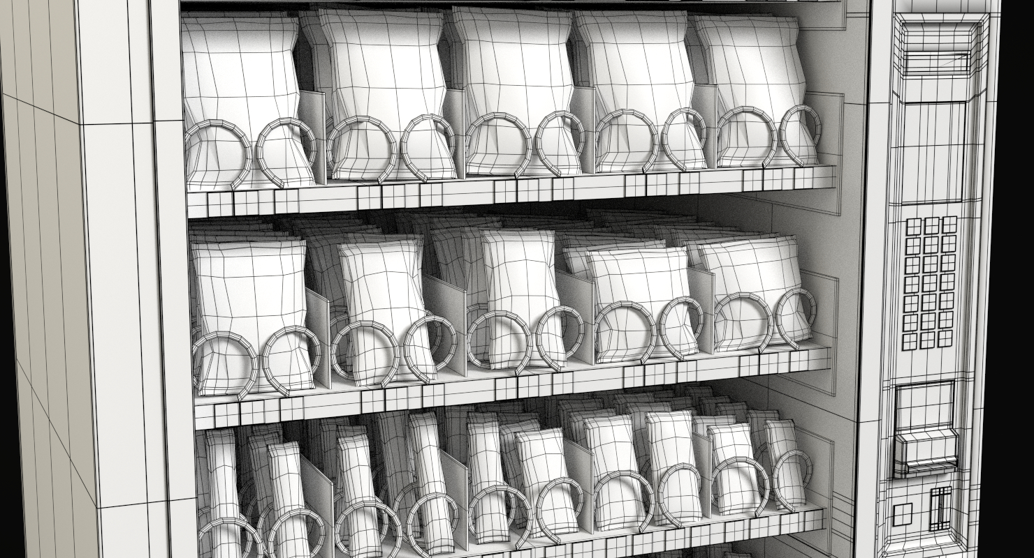 3d vending machine model