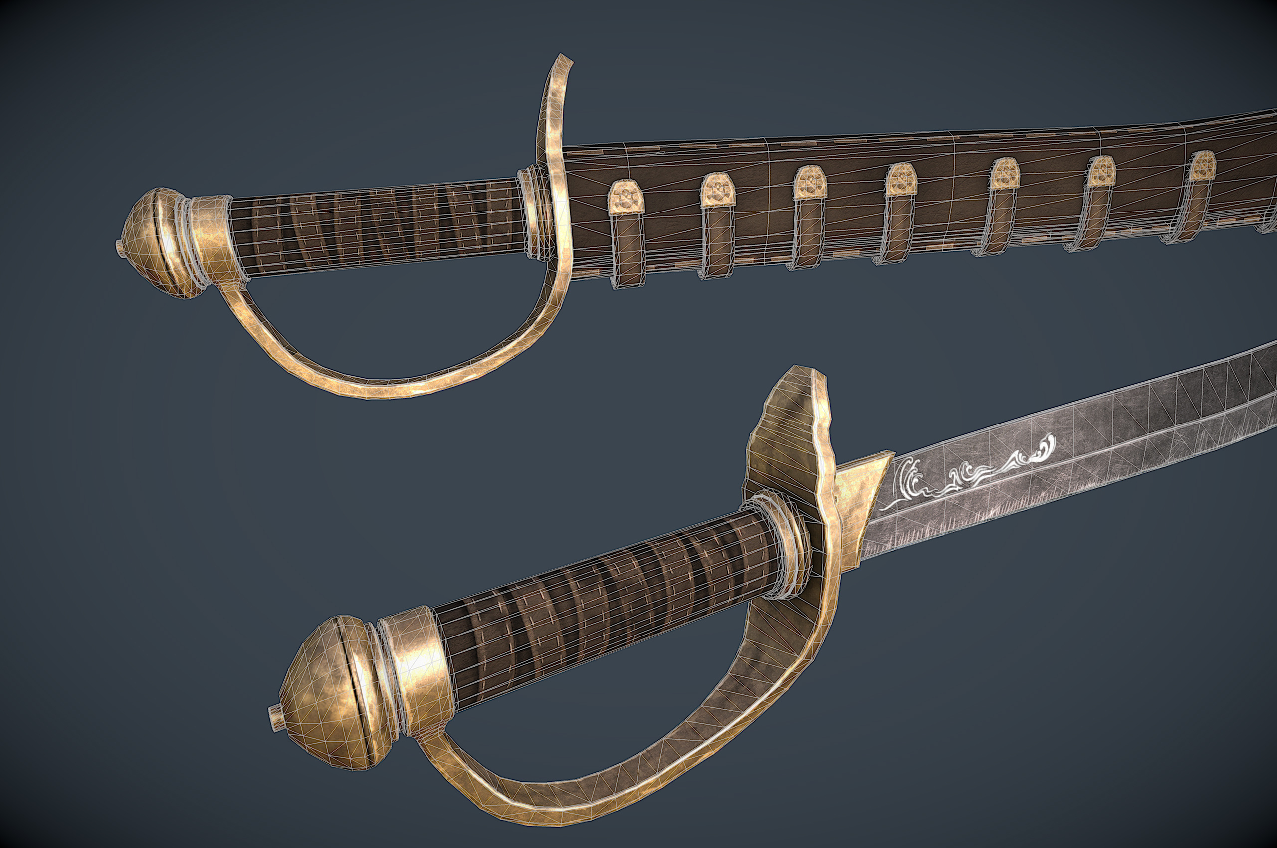 modelo 3d Cimitarra pirata - TurboSquid 936924