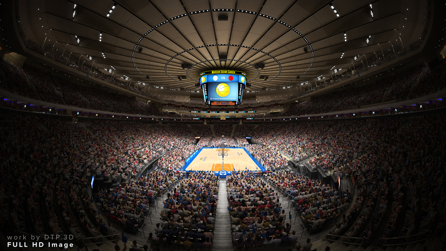 3d madison square garden arena model