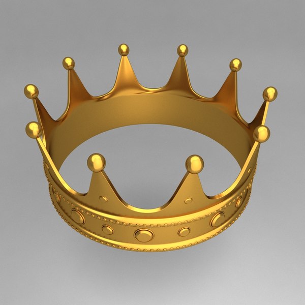 3d crown king ornaments