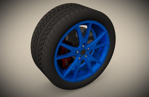 car wheel 3d model