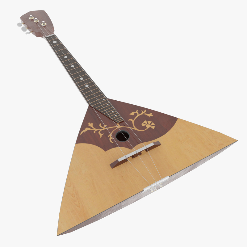 3d russian balalaika