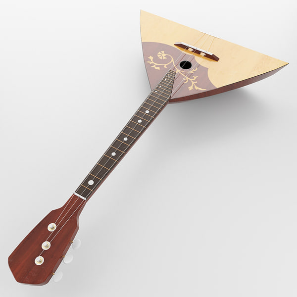 3d russian balalaika