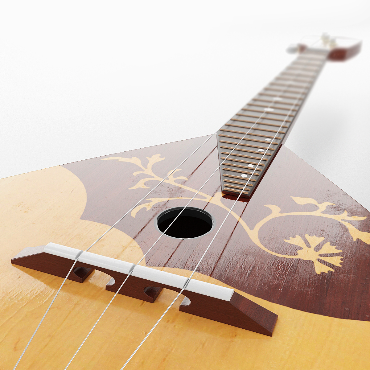 3d russian balalaika