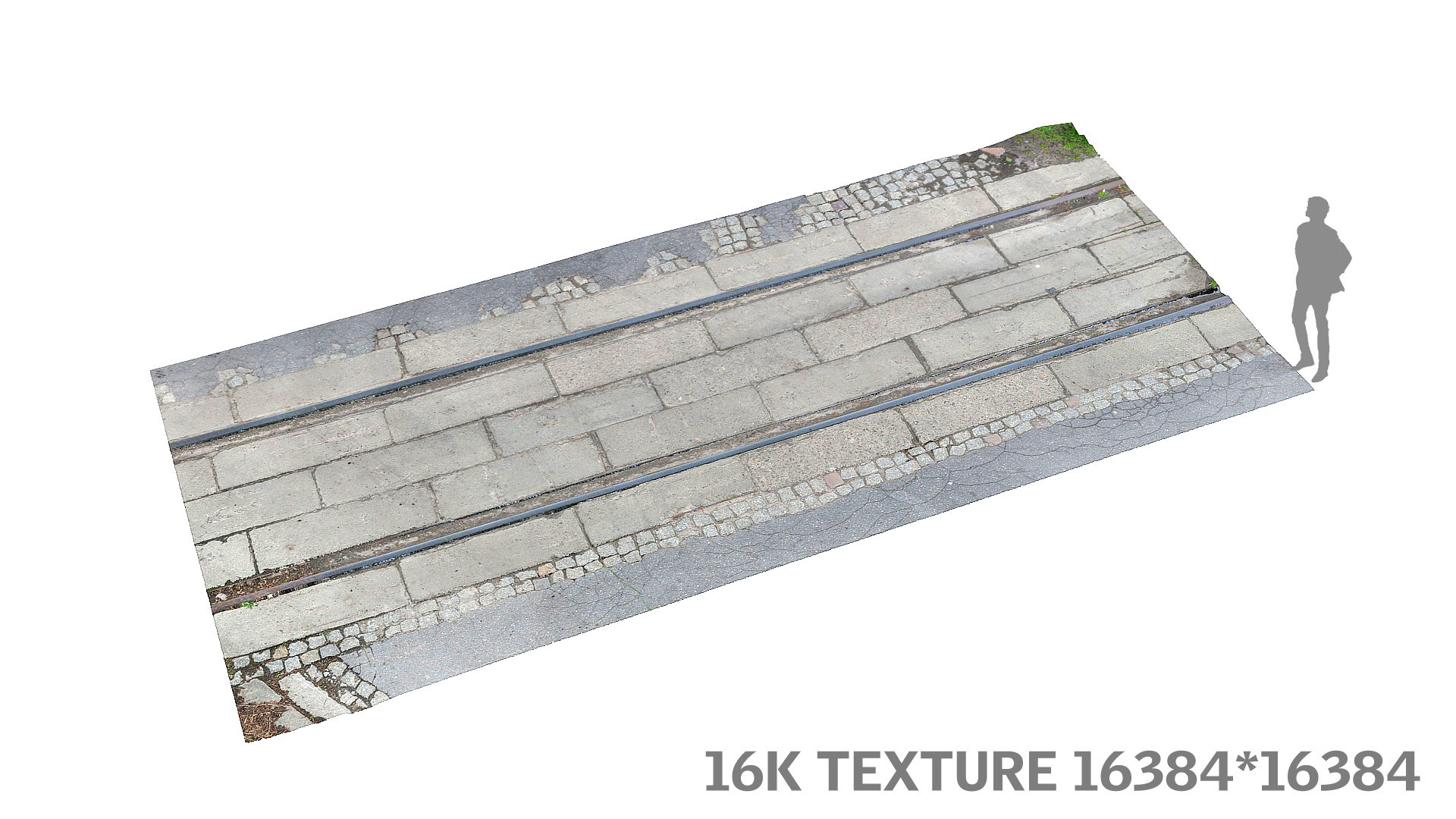 street tram tracks 16k 3d max