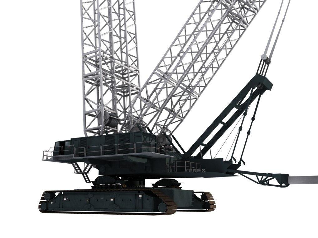 terex demag crawler twin 3d model terex demag crawler twin 3d model