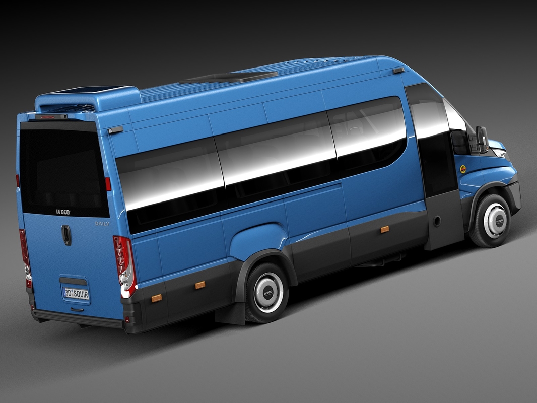 minibus bus iveco 3d 3ds