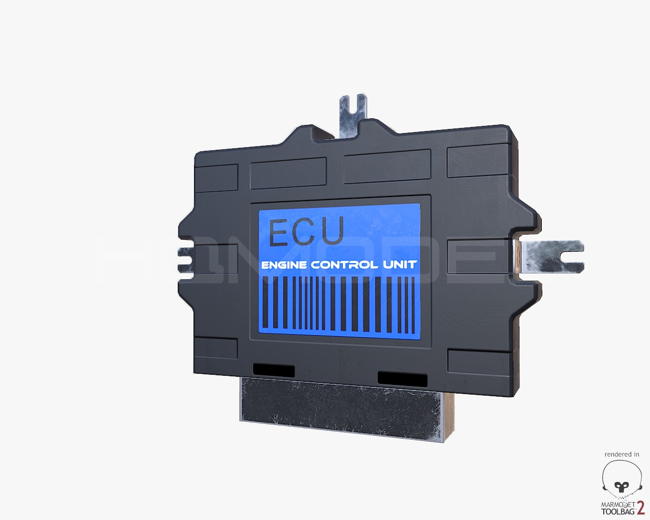 ecu engine control unit 3d obj
