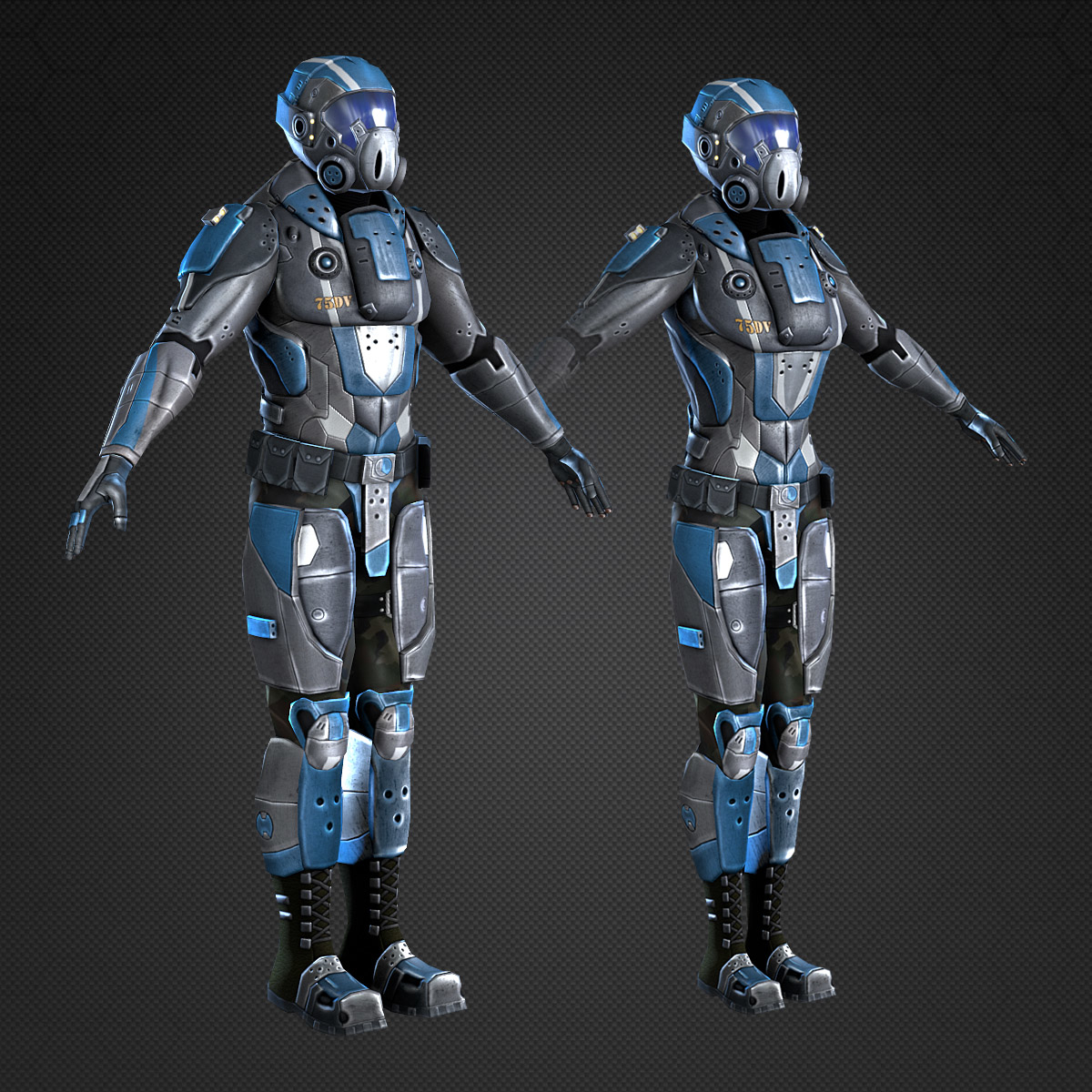 set sci-fi armor max
