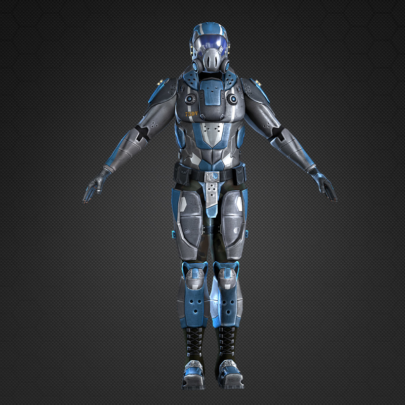 set sci-fi armor max