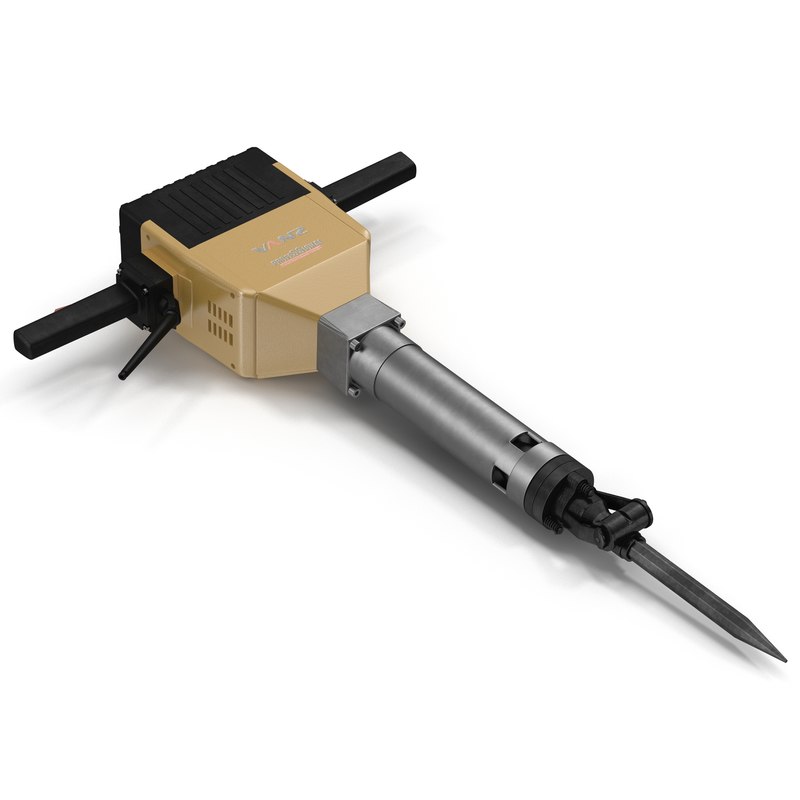 3d electric demolition jack hammer model