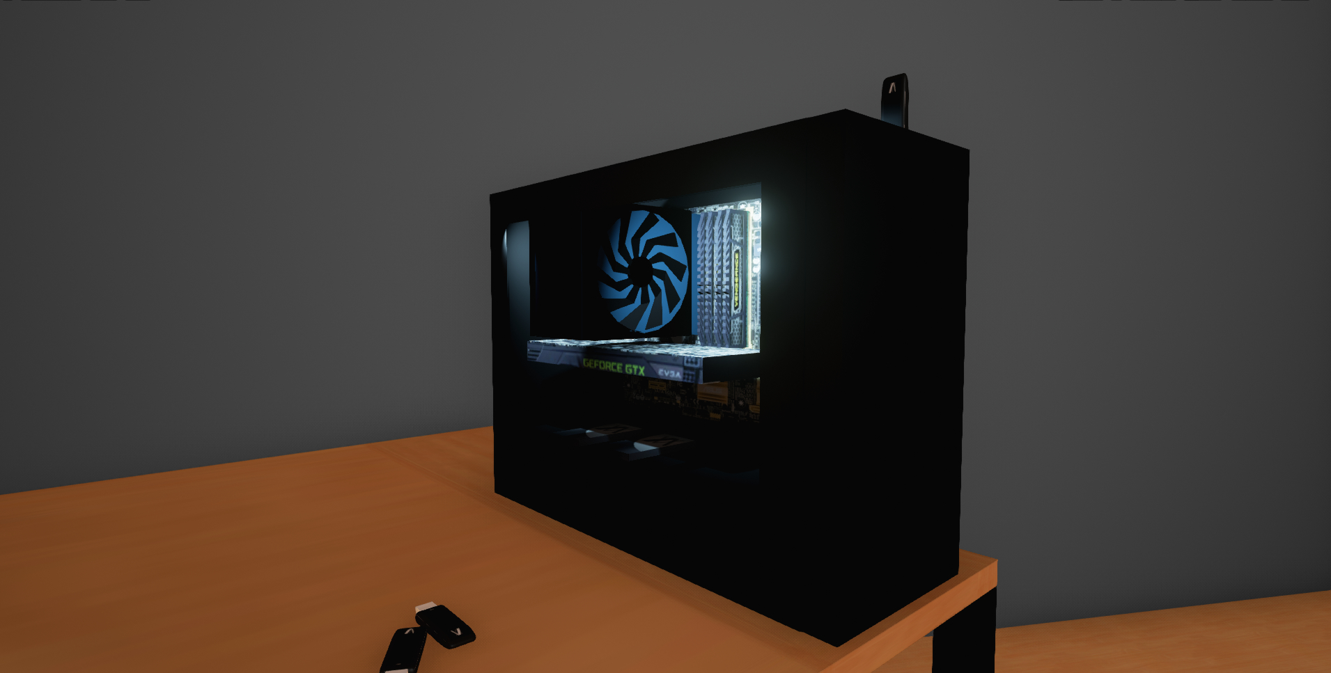 gaming pc 3d model