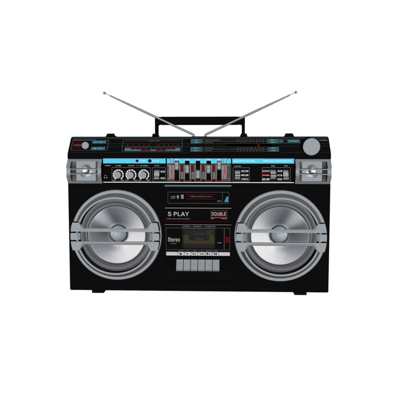 boom box 3d model