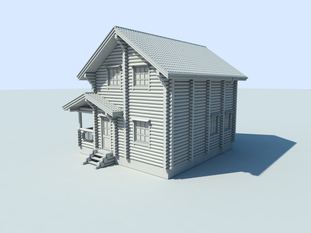 3d cottage model