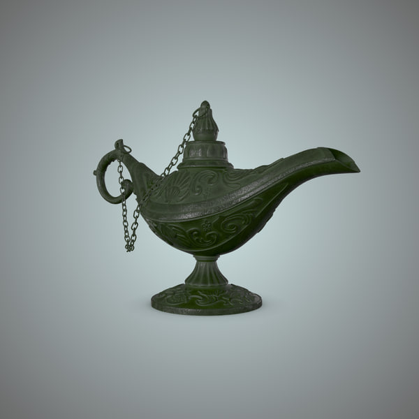 3d model aladdin lamp