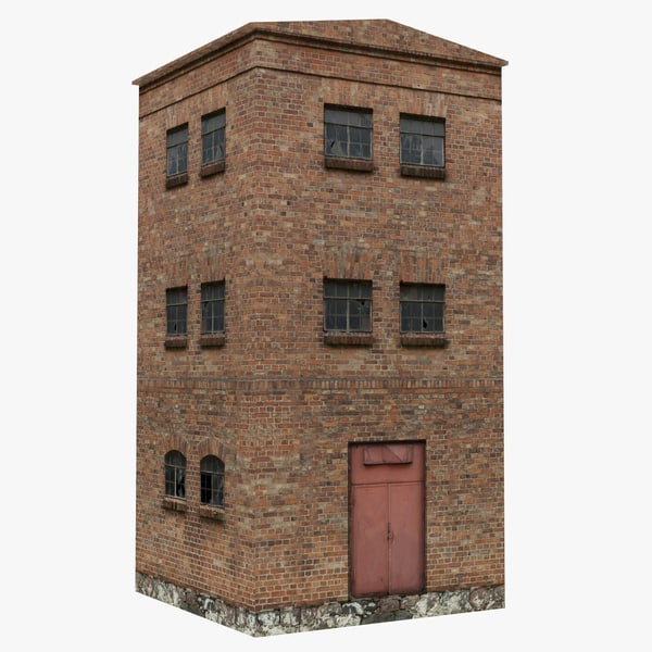 3d old building model