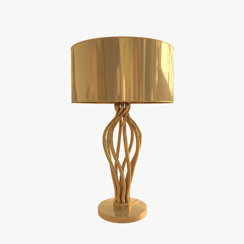 versace vanitas swirl table lamp 3d model