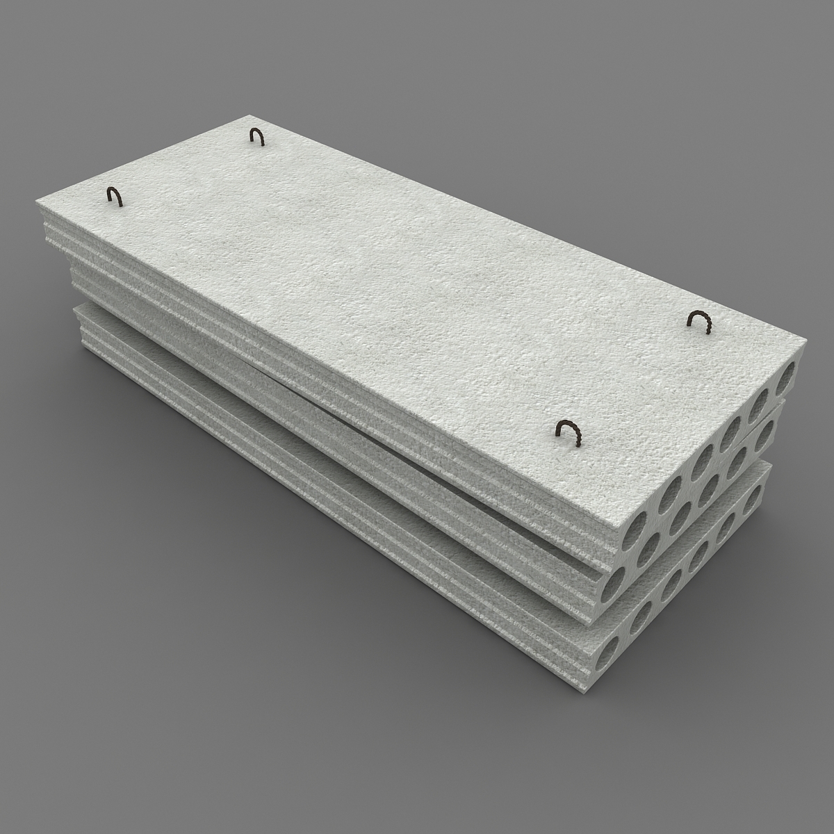 3d model concrete slabs 1