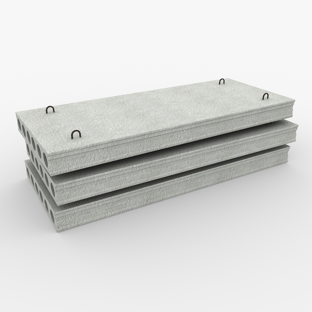 3d model concrete slabs 1