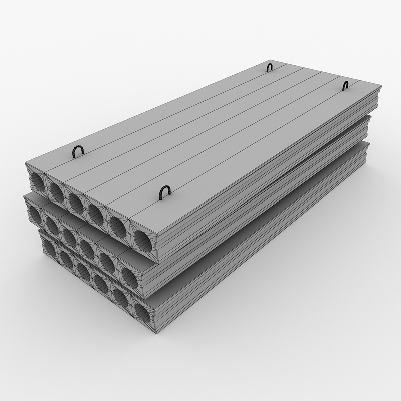3d model concrete slabs 1