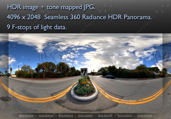 Texture 360 panorama street