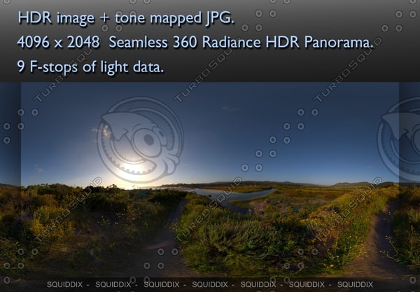 Texture 360 panorama sunset