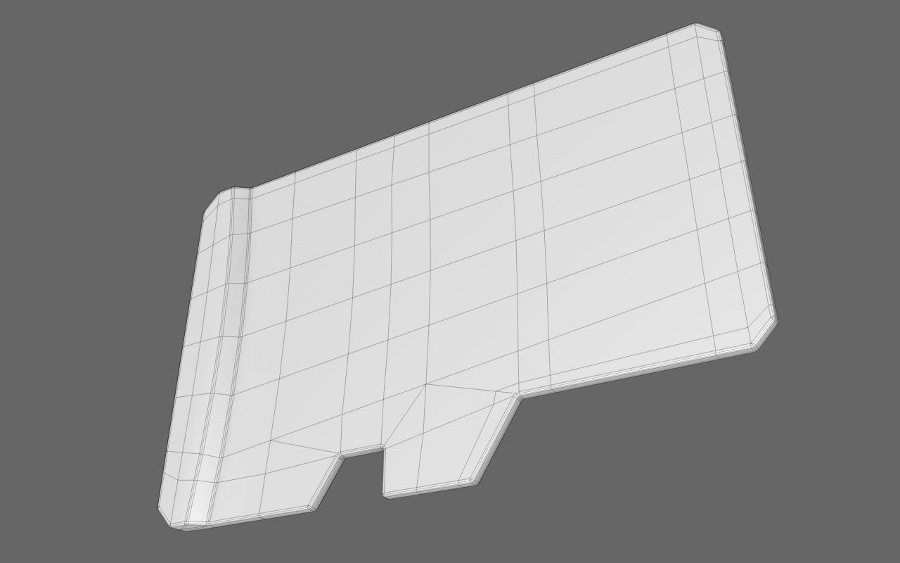 free micro sd card 3d model