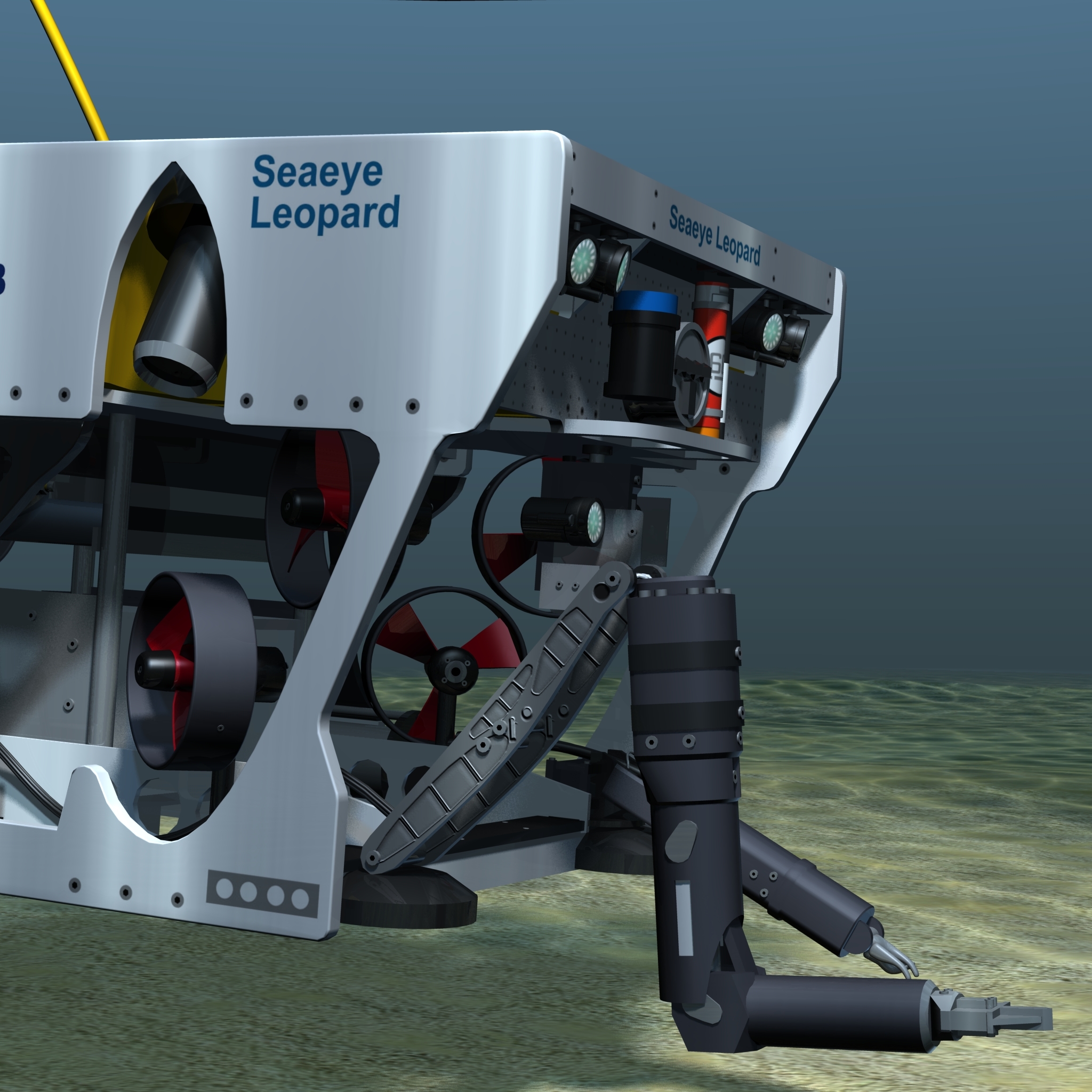 3ds max seaeye leopard rov submarine