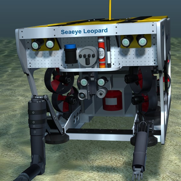 3ds max seaeye leopard rov submarine