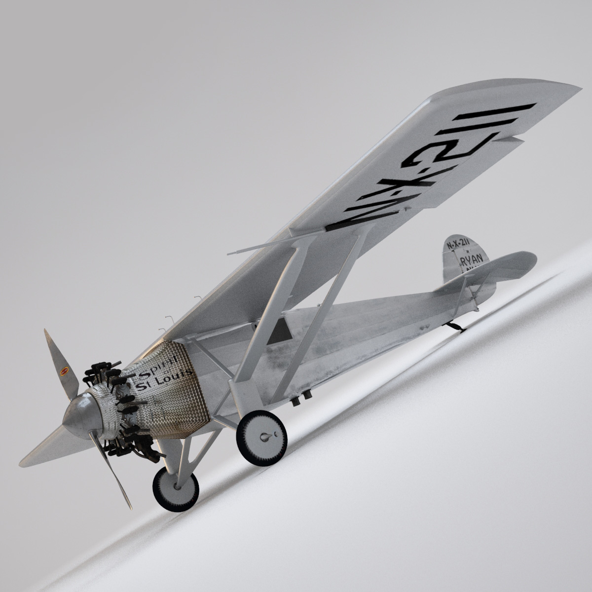 spirit saint st louis 3d model